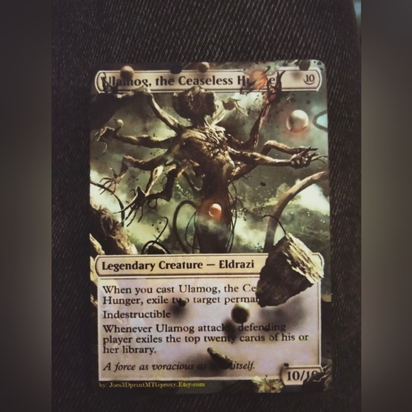 Toys | Custom Playable Art Card Of Ulamog The Ceaseless Hunger | Poshmark